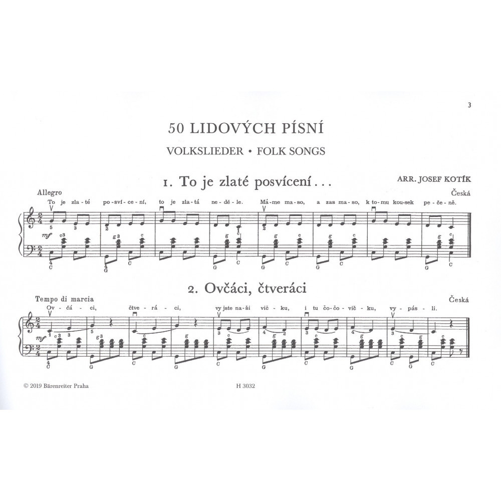 50 lidových písní 1. pro akordeon - AudioWorks.cz - Hudební nástroje