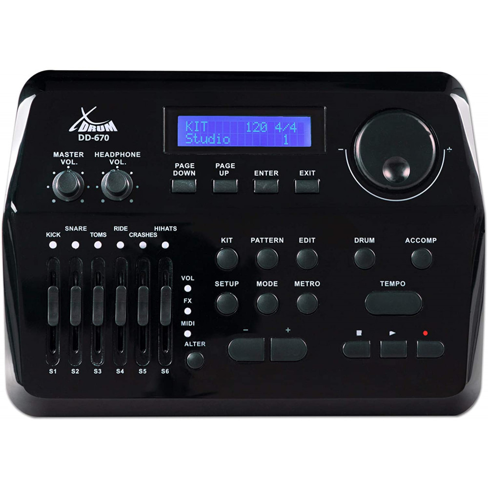 XDrum DD-670 Mesh E-Drum Kit sada elektronických bicích - AudioWorks.cz ...